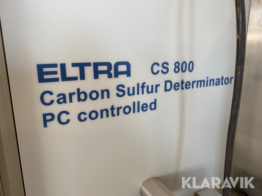 Klaravik Auktioner | Kol & svavelanalysator Eltra Cs-800 med ...