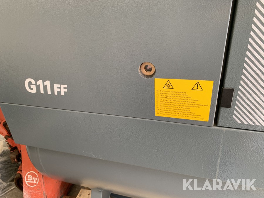 Klaravik Auktioner | Kompressor Atlas Copco G11FF
