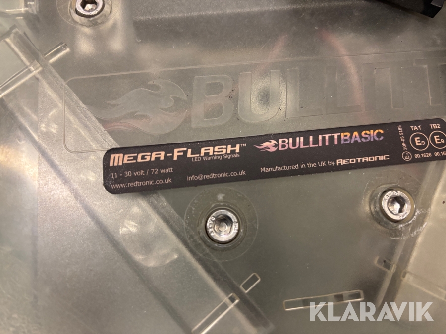 Blixtljusramp Bullitt Mega-flash, Östersund, Klaravik auktio