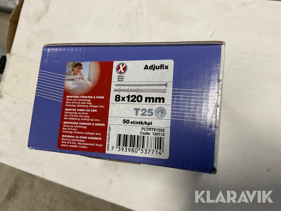 Montageskruv Adjufix, Tingsryd, Klaravik auktioner