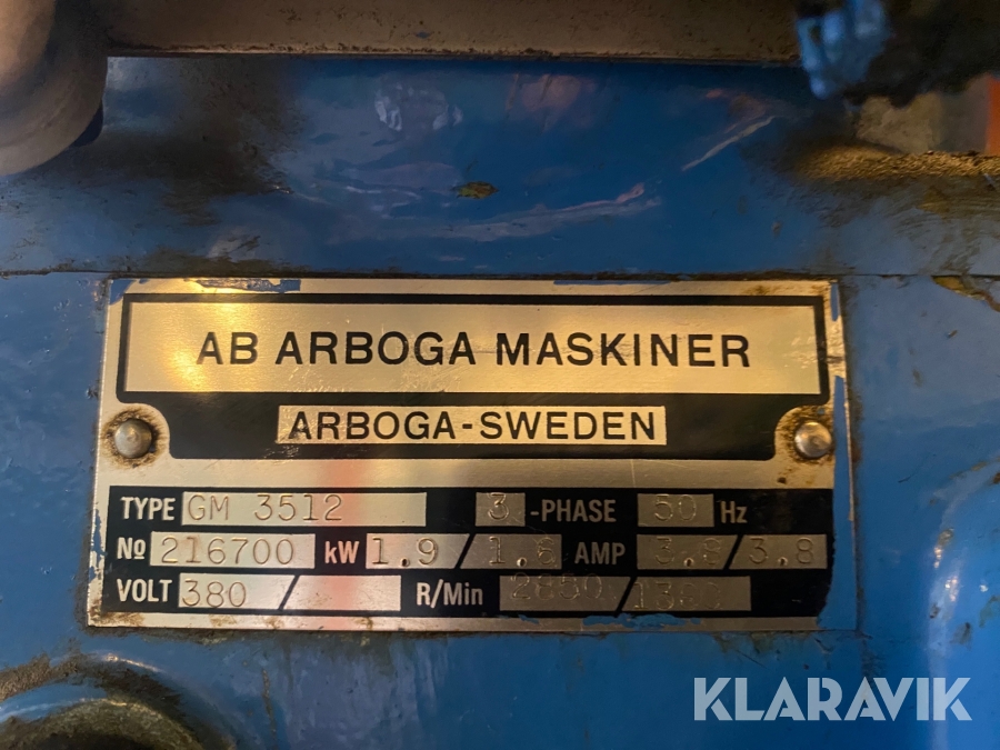 Pelarborrmaskin Arboga GM-3512, Västerås, Klaravik auktioner