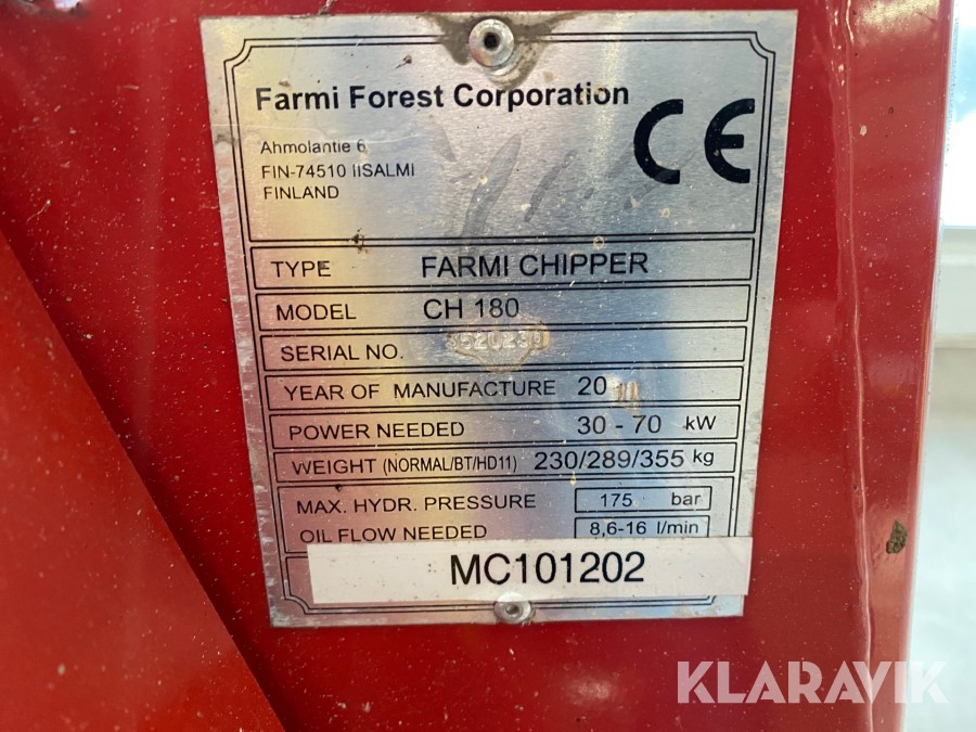 Flishugg Farmi Chipper CH 180
