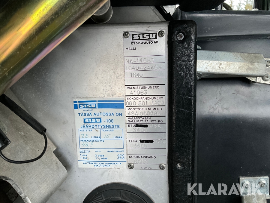 Bandvagn Sisu NA-140, Boden, Klaravik auktioner