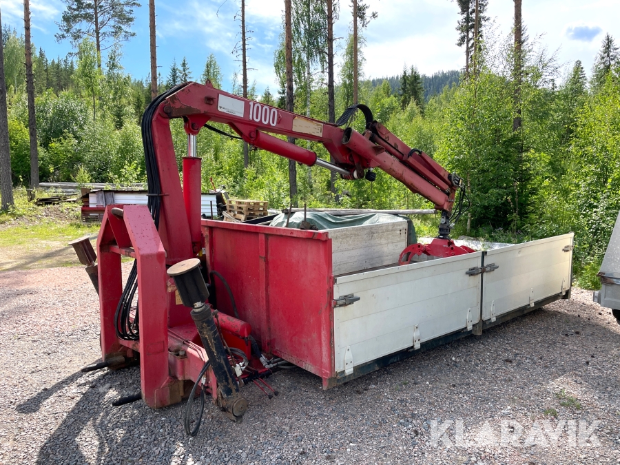 Kranflak HMF 1000, Ragunda, Klaravik auktioner