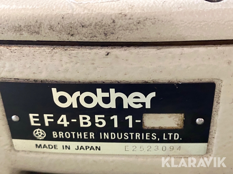 Klaravik Auktioner | Symaskin Brother EF4-B511