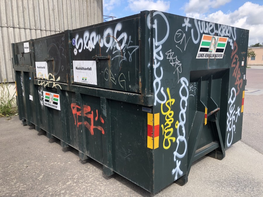 Liten lastväxlar container