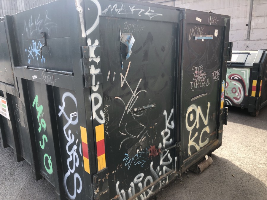 Liten lastväxlar container