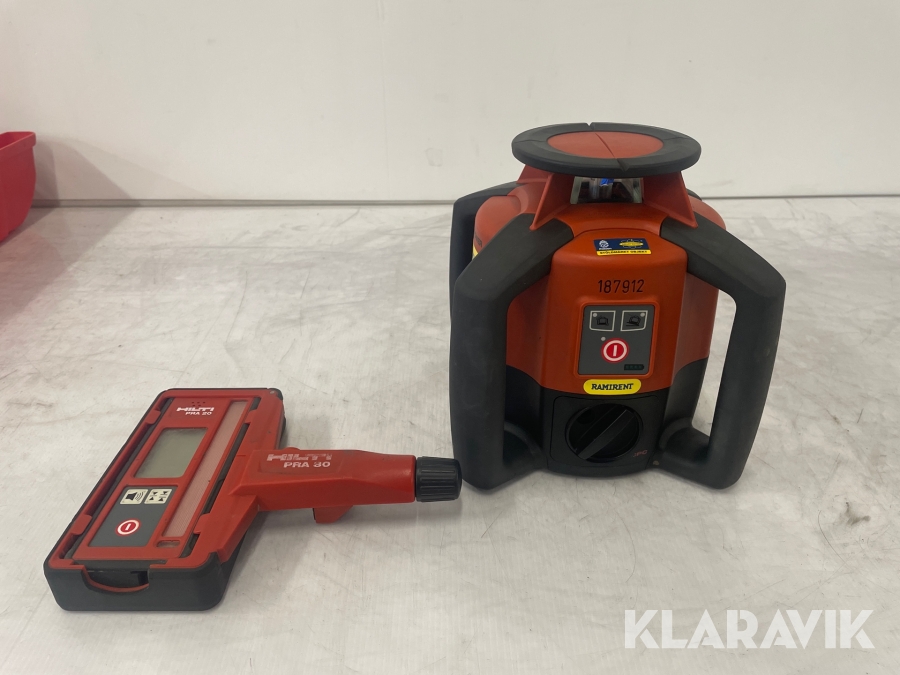 Planlaser inkl mottagare Hilti PRE 3 + PRA 20, Svalöv, Klara