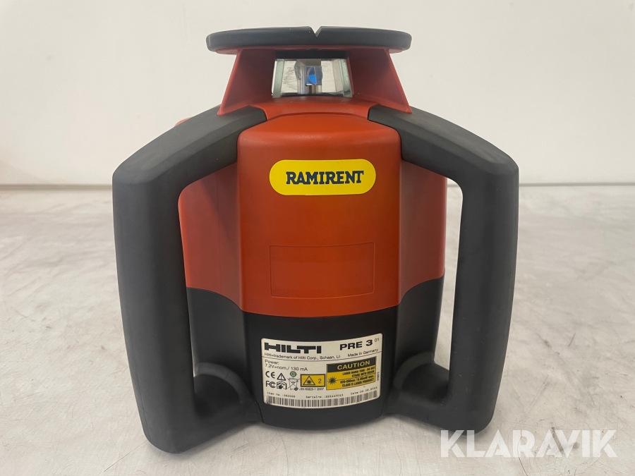 Planlaser inkl mottagare Hilti PRE 3 + PRA 20, Svalöv, Klara