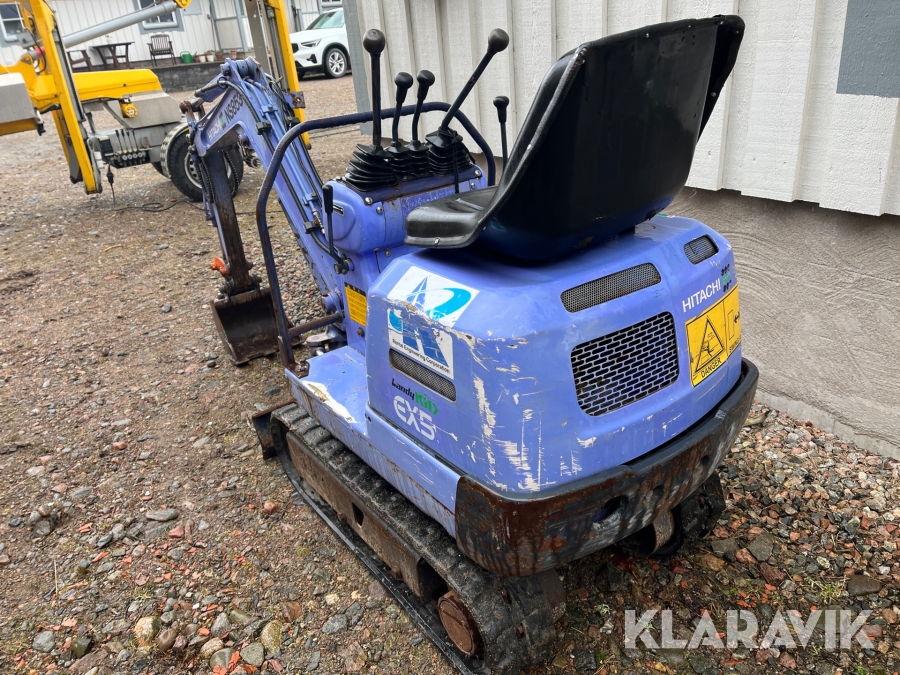 Grävmaskin (Mini) Hitachi EX5, Lilla Edet, Klaravik auktione