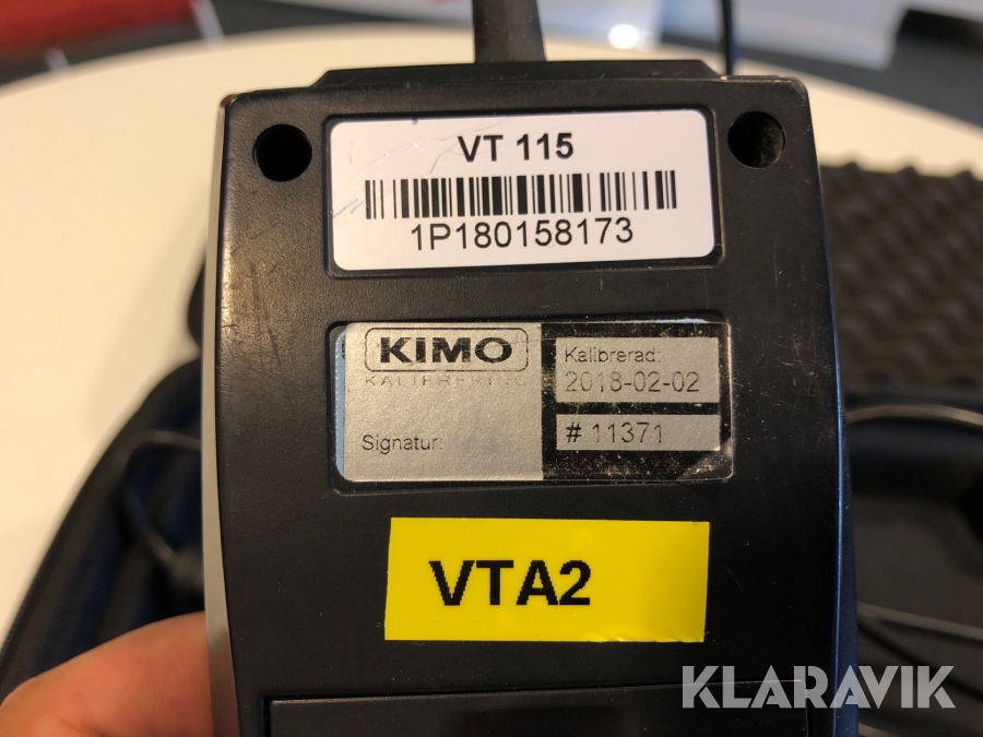 Klaravik Auktioner | Varmtrådsanemometer Kimo VT115