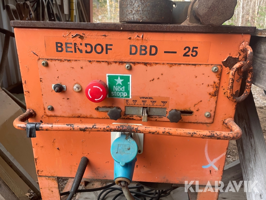 Bockmaskin för armeringsjärn Bendof DBD-25, Hultsfred, Klara