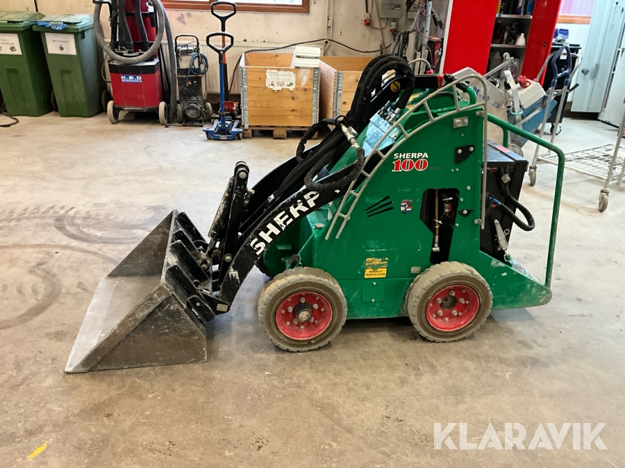 Kompaktlastare Sherpa 100 Eco, Karlskoga, Klaravik auktioner