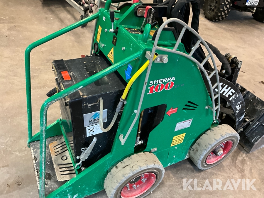 Kompaktlastare Sherpa 100 Eco, Karlskoga, Klaravik auktioner