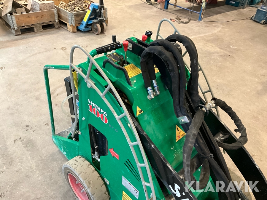 Kompaktlastare Sherpa 100 Eco, Karlskoga, Klaravik auktioner