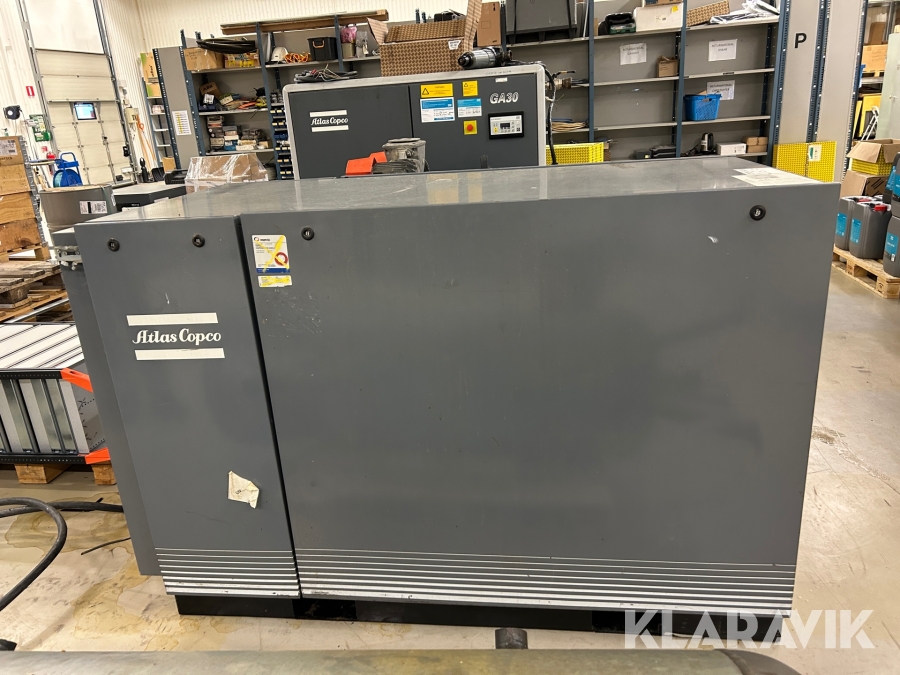 Kompressor med tank och kyltork Atlas Copco GA37, Örnsköldsv