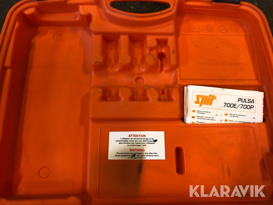 Klaravik Auktioner | Spikpistol Spit Pulsa 700 P gasdriven