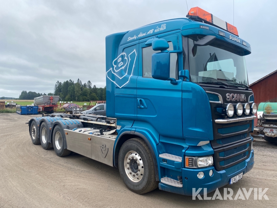 Lastbil tridem Scania R520LB8X4*4HNB, Tierp, Klaravik auktio