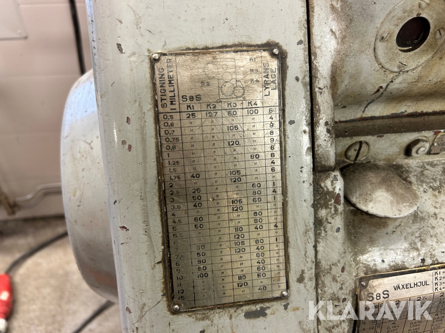 Svarv Köpings mekaniska verkstad S8S, Örebro, Klaravik aukti