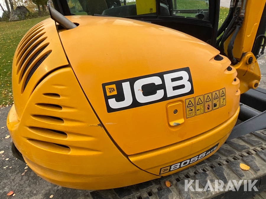 Minigrävmaskin JCB 8055 RTS, Bollnäs, Klaravik auktioner