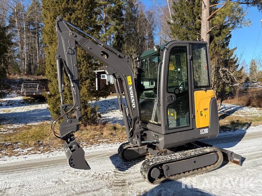 Grävmaskin Volvo EC20D, Finspång, Klaravik auktioner