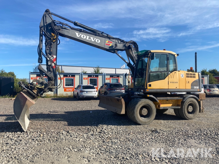Grävmaskin Volvo EW 160C, Helsingborg, Klaravik auktioner