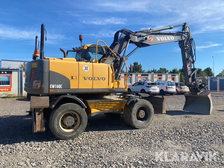 Grävmaskin Volvo EW 160C, Helsingborg, Klaravik auktioner