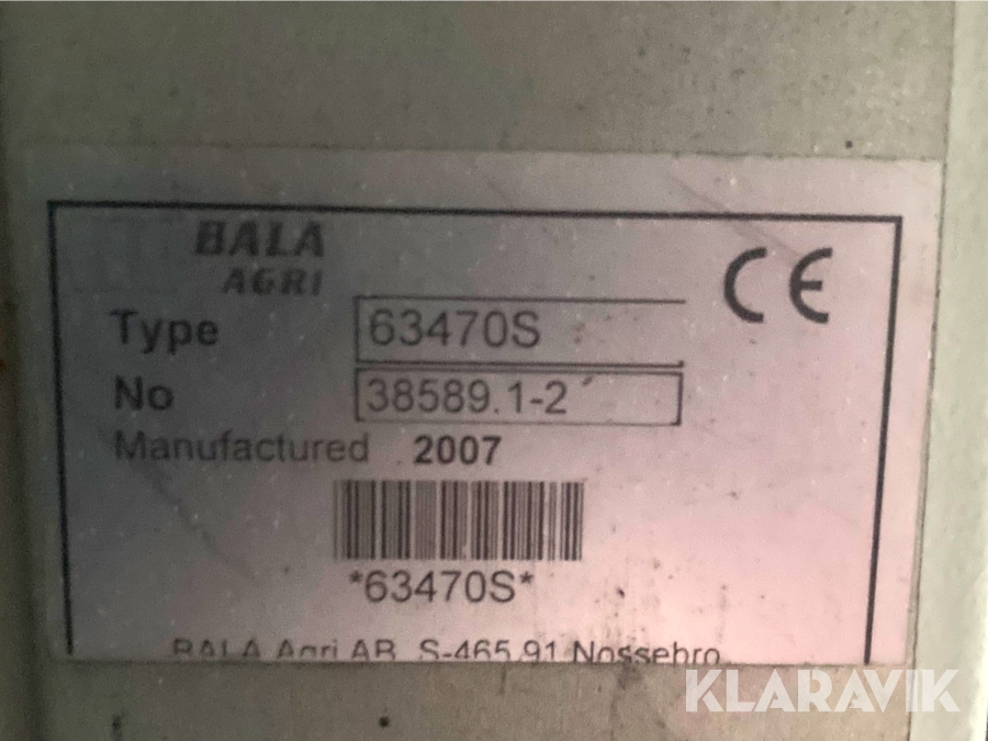 Vedprocessor Bala Agri 41, Jönköping, Klaravik auktioner