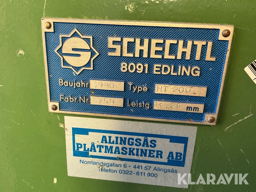 Gradsax Schechtl HT 200, Flen, Klaravik auktioner