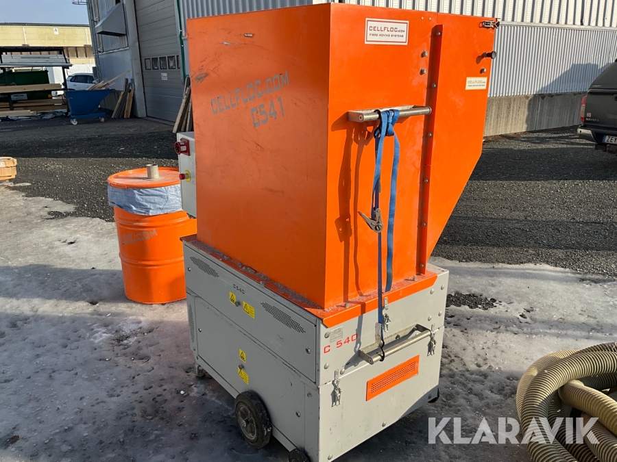 Lösullsmaskin Cellfloc C540, Boden, Klaravik auktioner