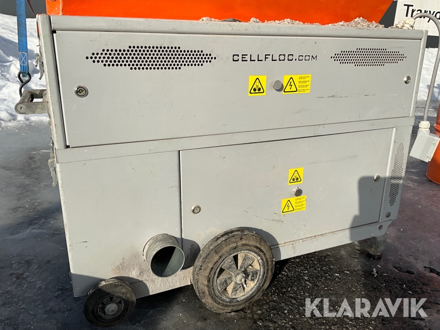 Lösullsmaskin Cellfloc C540, Boden, Klaravik auktioner