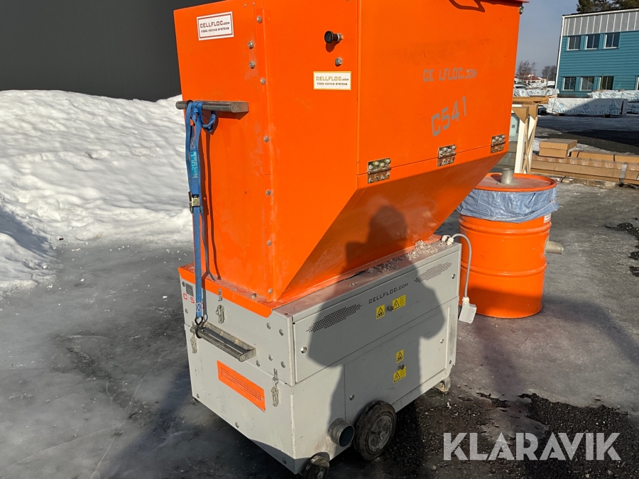 Lösullsmaskin Cellfloc C540, Boden, Klaravik auktioner