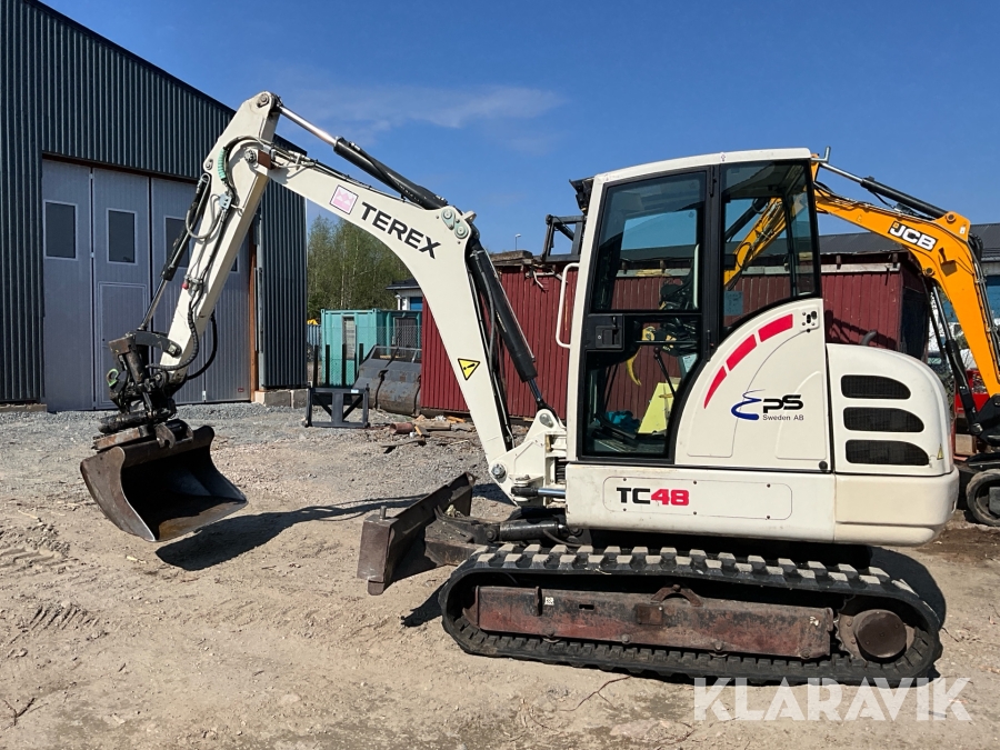 Grävmaskin Terex TC48, Gällivare, Klaravik auktioner