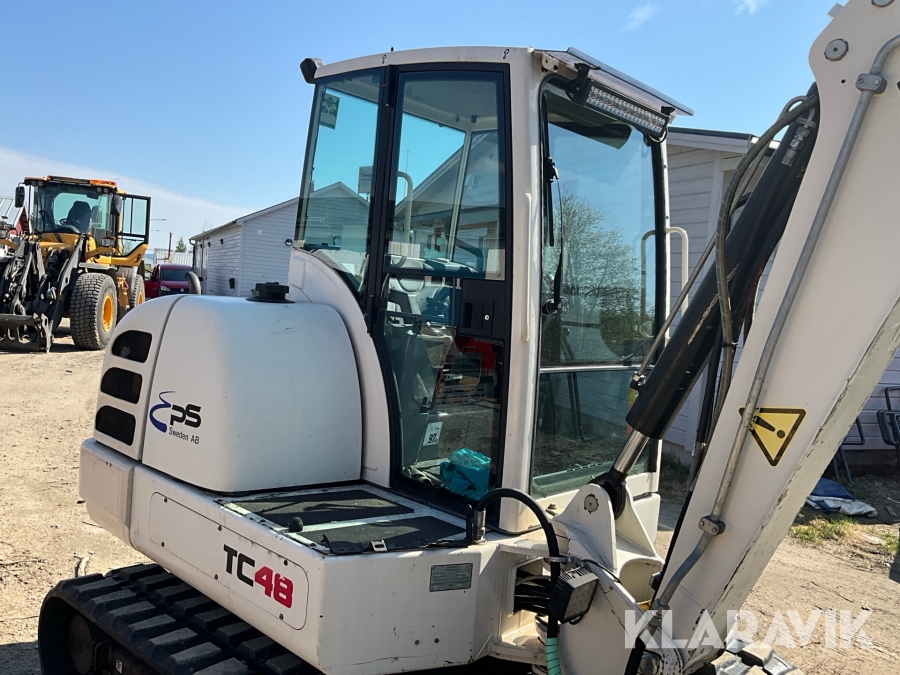 Grävmaskin Terex TC48, Gällivare, Klaravik auktioner