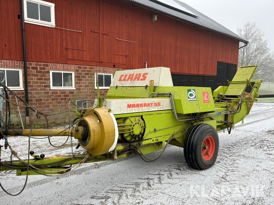 Hårdbalspress Claas Markant 55, Tranemo, Klaravik auktioner