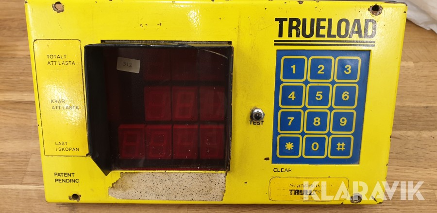 Klaravik Auktioner | Vågutrustning för lastmaskin Trueload