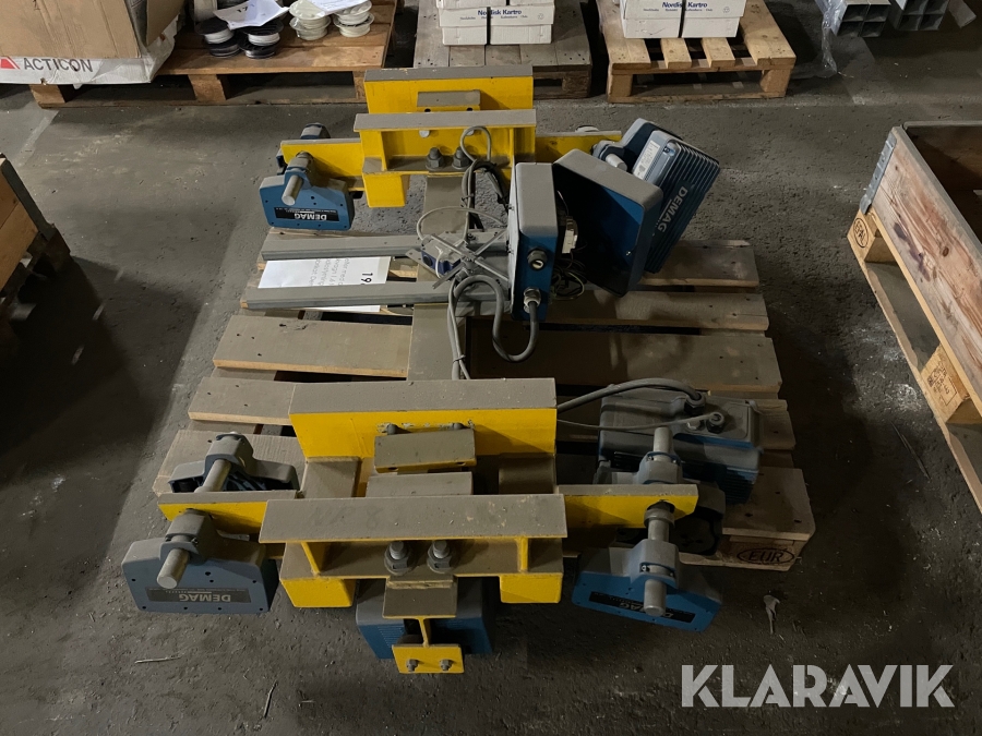 Telfer med driven åkvagn inkl radiostyrning Demag E11, Högsb