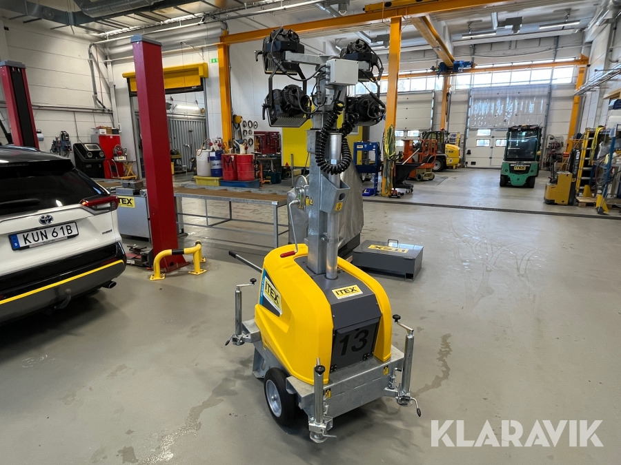 Belysningsmast Atlas Copco HiLight QLB E3+, Järfälla, Klarav