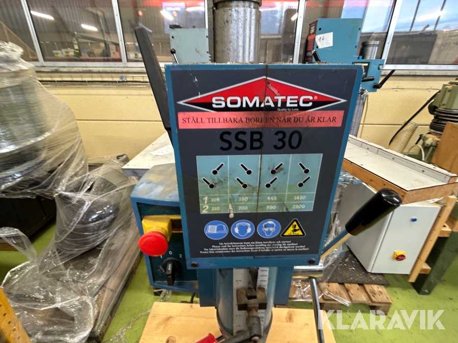 Pelarborrmaskin Somatec SSB30, Orsa, Klaravik auktioner