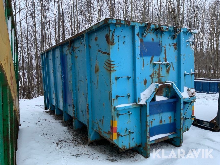 Lastväxlarcontainer 35m3, Lekeberg, Klaravik auktioner