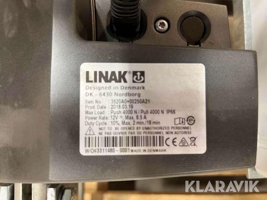 Motordriven takramp Hit Hofman, Hallsberg, Klaravik auktione