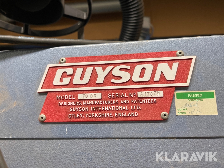 Blästerskåp Guyson 7, Göteborg, Klaravik auktioner