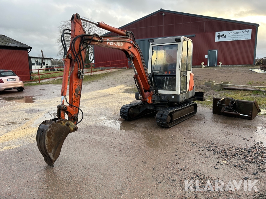 Grävmaskin Pel-Job 253, Ängelholm, Klaravik auktioner