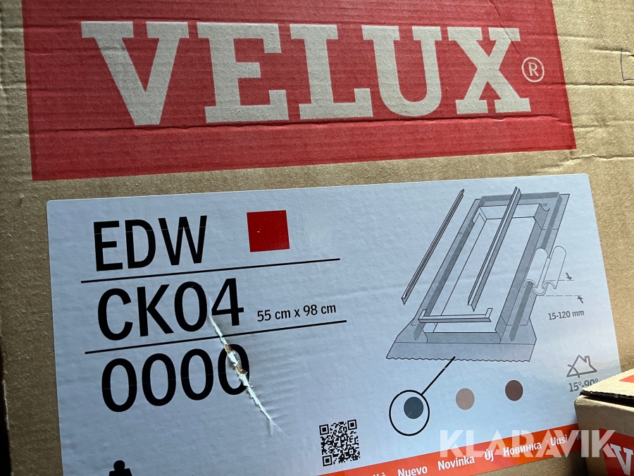 Takfönster 55 x 98 cm Velux GGU CK04 0070, Vallentuna, Klar