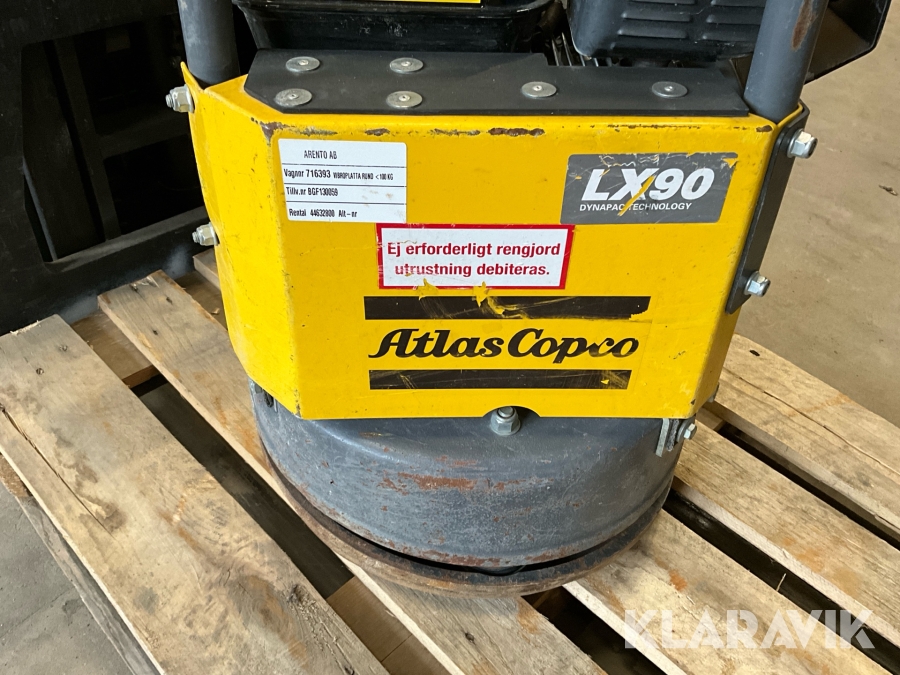 Markvibrator Atlas Copco Lx90, Växjö, Klaravik auktioner