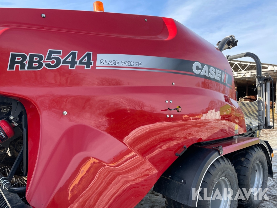 Rundbalspress Case RB 544 silage pack HD, Sunne, Klaravik au