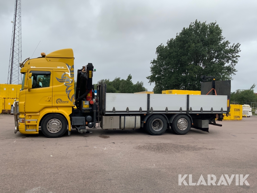 Lastbil Scania R420 6x2 med kran