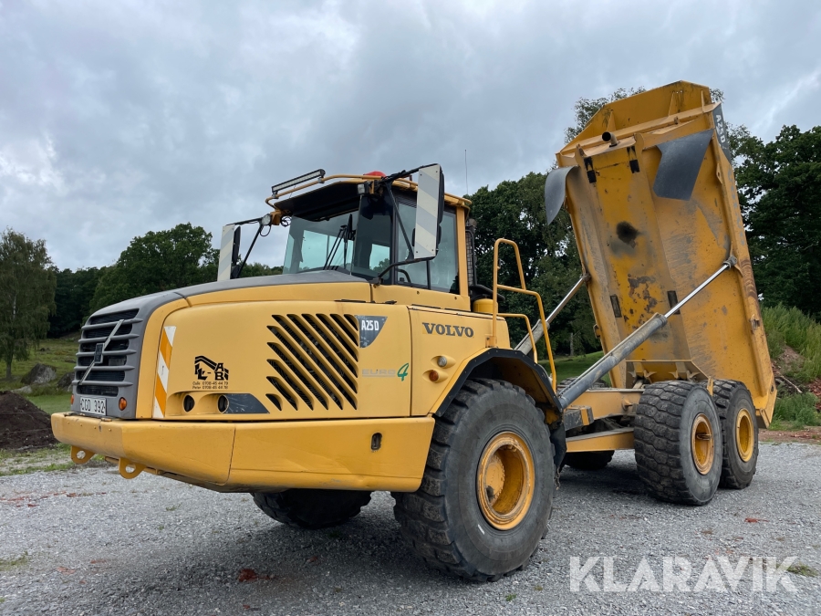 Dumper Volvo A25D, Ronneby, Klaravik auktioner