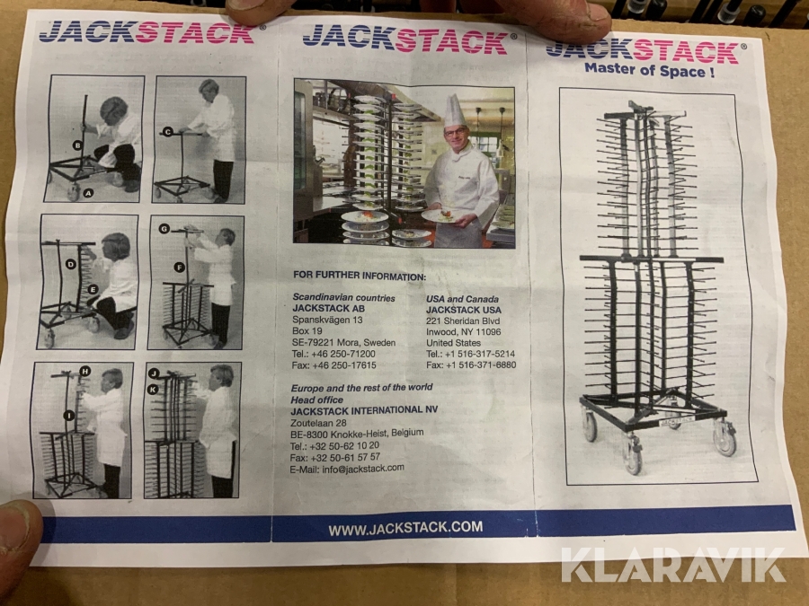 Tallriksvagn Jackstack JS104, Torsås, Klaravik auktioner