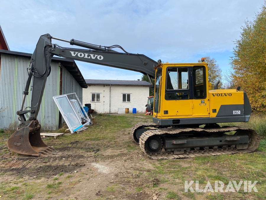 Grävmaskin Volvo EC150, Linköping, Klaravik auktioner
